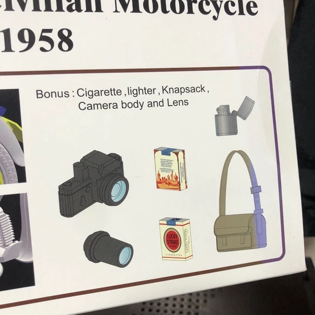 440 UNMONTIERT 1/35 Diopark Honda C100 Super Cub Style Motorrad 2 Stück ...