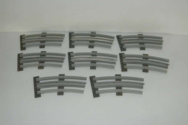 LEGO® EISENBAHN 12V 8x TRAIN 7851 7855 Gebogene Schiene Stromleitend ...