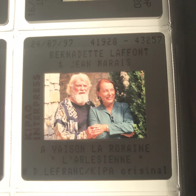 BERNADETTE LAFONT ET JEAN MARAIS - DIAPOSITIVE DE PRESSE SLIDE EUR 15 ...