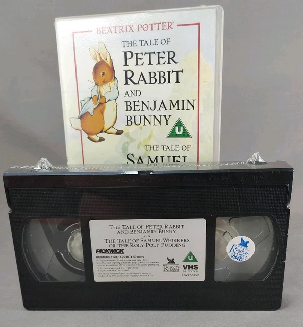 THE TALE OF Peter Rabbit and Benjamin Bunny & Samuel Whiskers On VHS ...
