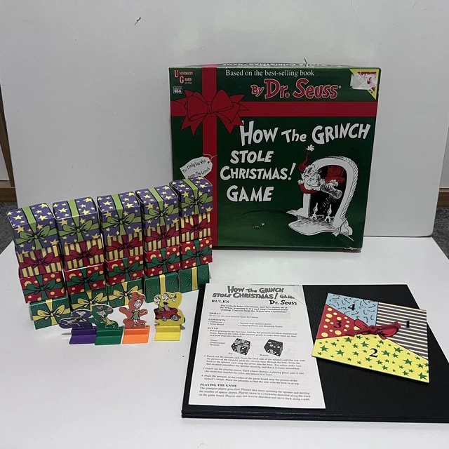 HOW THE GRINCH Stole Christmas Dr. Seuss Board Game - University Games ...
