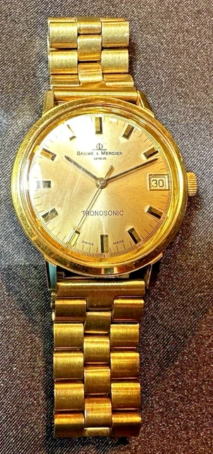 OROLOGIO DA UOMO Baume & Mercier Geneve Tronsonic oro G20 EUR 450,85 ...