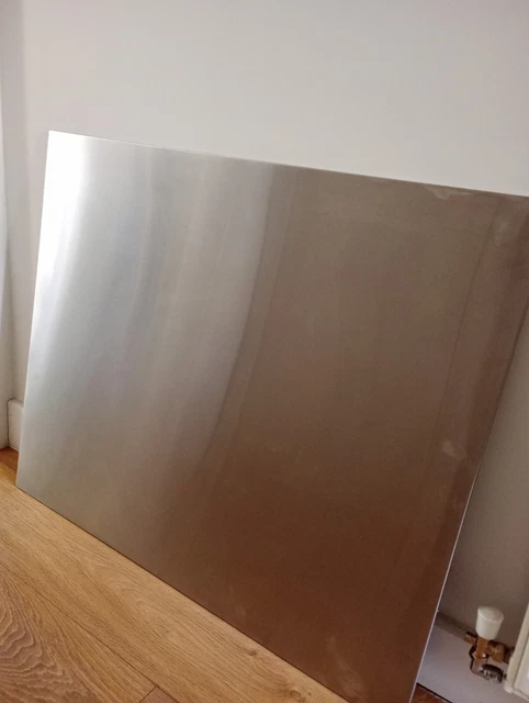 BRUSHED STAINLESS STEEL Kitchen Cooker SPLASHBACK 75cm x 90cm £20.00 ...