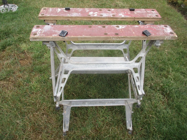 VINTAGE BLACK & Decker Workmate Wm325 Dual Height Full Size Aluminium ...
