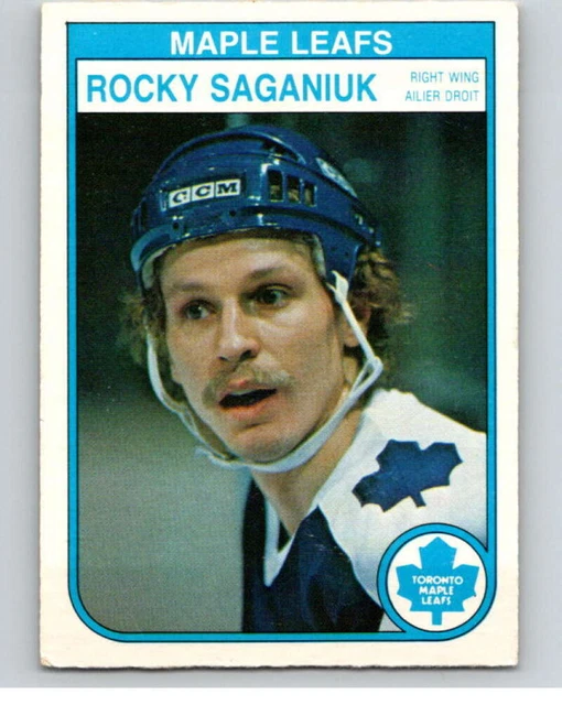 1982-83 O-PEE-CHEE #331 Rocky Saganiuk Toronto Maple Leafs V59409 EUR 1 ...