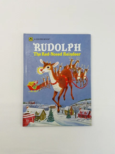 VINTAGE 1985 RUDOLPH The Red Nosed Reindeer Childrens Christmas Book ...