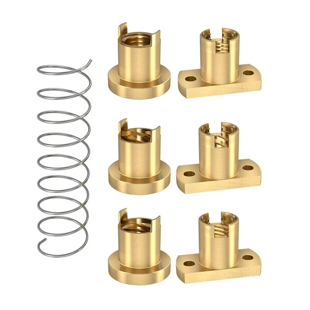 T8 ANTI-BACKLASH SPRING Loaded Nut Elimination for Nut for8mm 4mm 2mm ...