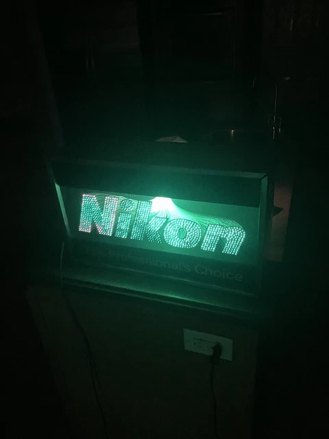 NIKON CAMERA FIBER optic Advertising Lighted Motion Sign £555.68 ...