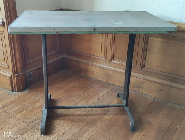 TABLE BISTROT ANCIENNE/ Fischel /bar ancien/table ancienne bar EUR 150,00 - PicClick IT