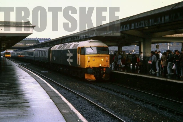 35MM SLIDE BR British Rail Diesel Locomotive Class 47 47460 1986 Derby ...