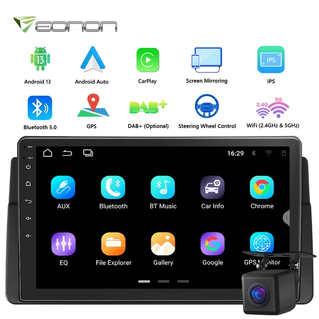 EONON 9& ANDROID 13 Autoradio CarPlay Auto GPS NAVI WiFi für 3er BMW ...