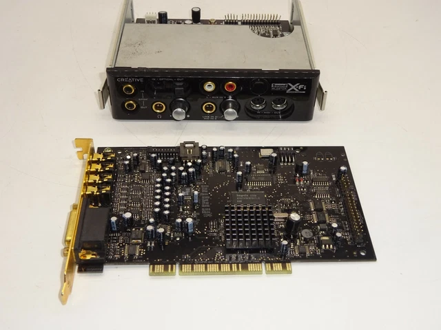 CREATIVE SOUNDBLASTER X-FI Xtreme SB0460 + FIDELITY SB0250 FRONT PANEL ...