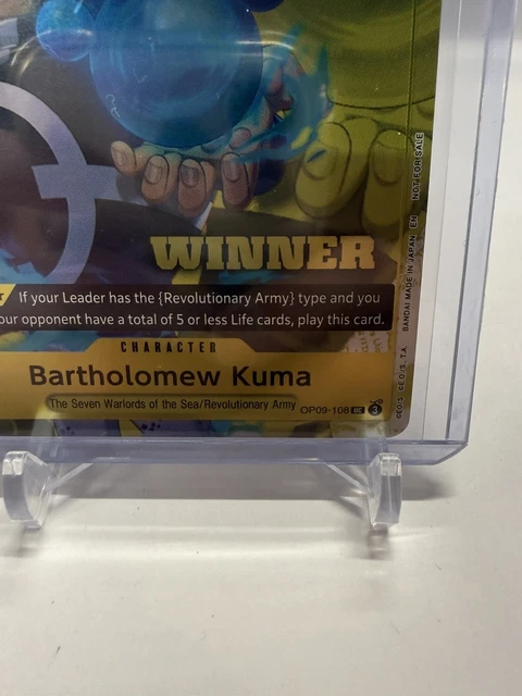 ONE PIECE BARTHOLOMEW Kuma (Winner Pack 2025 Vol. 4) - Promotion Cards ...