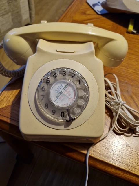 BT ROTARY DIAL Corded Telephone Vintage Cream, Model 8746 £10.80 ...