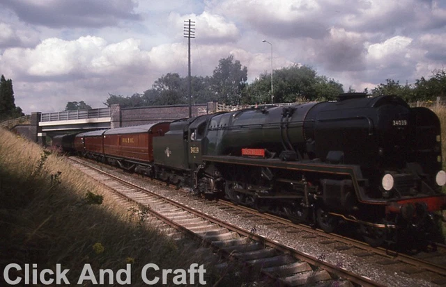 35MM SLIDE BR British Railways Steam Train No. 34039 Boscastle EUR 5,81 ...