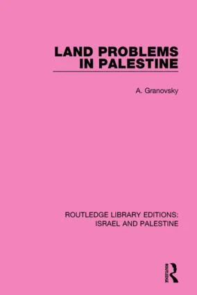 LAND PROBLEMS IN Palestine (RLE Israel and Palestine) £35.99 - PicClick UK