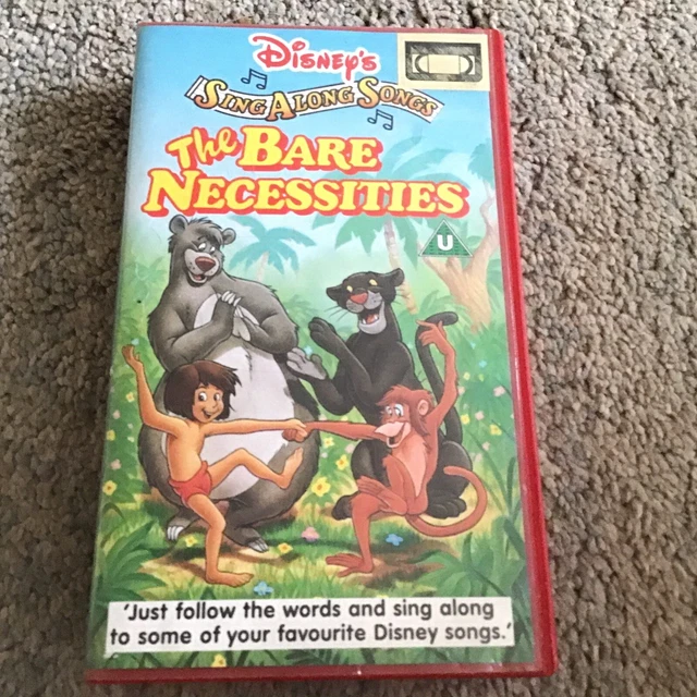 Walt Disney Sing Along Songs Vhs Tape The Bare Necessities 4 99
