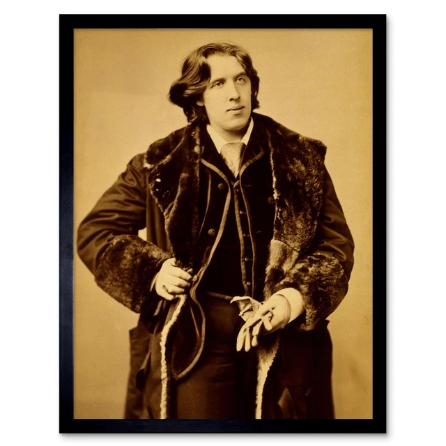 VINTAGE PORTRAIT OSCAR Wilde Celebrity Poet Playwright Irish 12X16 ...