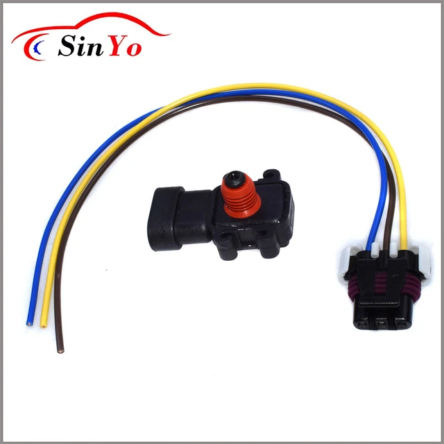 NEW MAP ABSOLUTE Pressure Sensor + Pigtail For Buick Cadillac Chevrolet ...