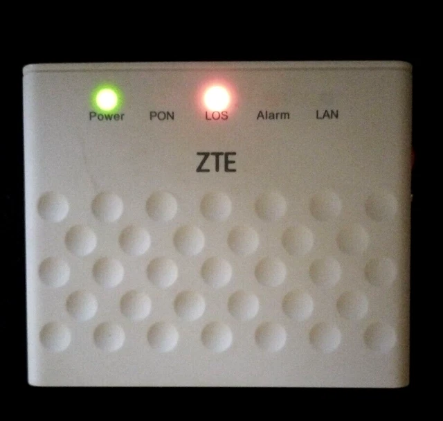 TERMINALE GPON MODEM Router FIBRA FTTH WAN 1x RJ45 1Gbit/s ZTE ZXHN ...