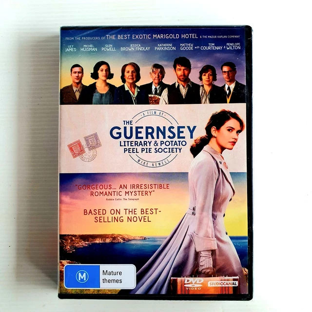 THE GUERNSEY LITERARY & Potato Peel Pie Society DVD 2018 Romantic Drama ...