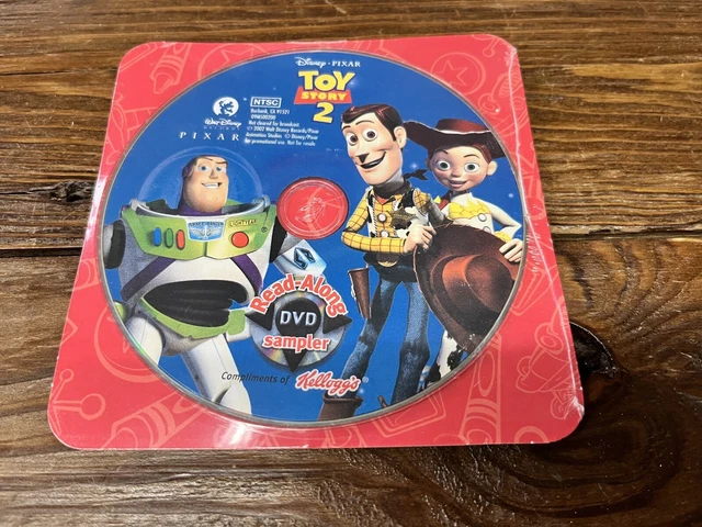 DISNEY PIXAR TOY Story 2 Read Along DVD Sampler Buzz Lightyear Woody ...