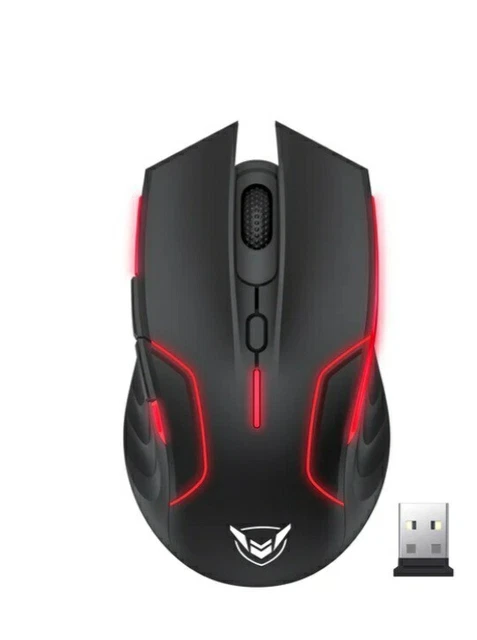 PICTEK PC280 GAMING Mouse Wireless, Customizable RGB Backlight Mouse ...