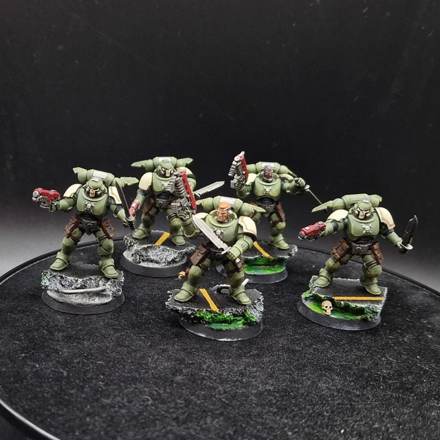 PRO PAINTED WARHAMMER 40k primaris black Templars Reivers ×5 B6 Games ...