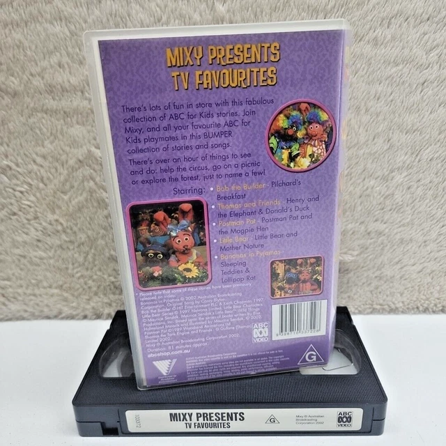 MIXY PRESENTS - TV Favourites (VHS, Video Tape) ABC For Kids - Bob ...