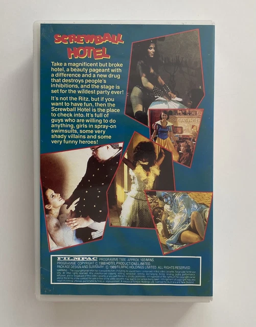 SCREWBALL HOTEL [VHS] Filmpac Video Big Box Tape Comedy 1988 Rafal ...