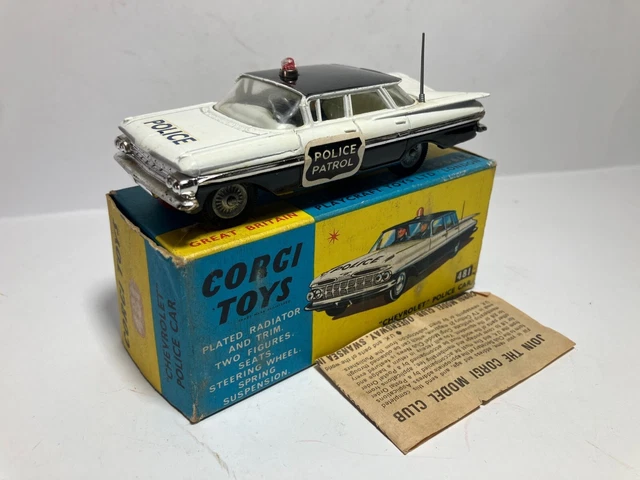 CORGI TOYS 481 Chevrolet Impala POLICE Car NMIB RARE EUR 136,00 ...