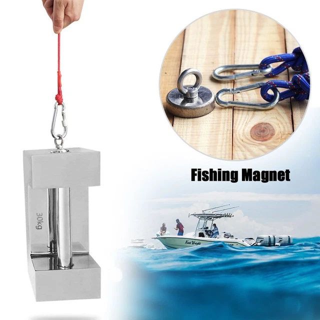 STRONGEST DOUBLE SIDED Round Neodymium Magnet Fishing Magnet Recovery ...