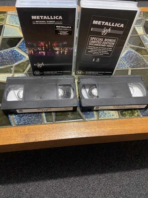 METALLICA S&M VHS Tapes 21 Songs Tape + Special Bonus Limited Edition ...