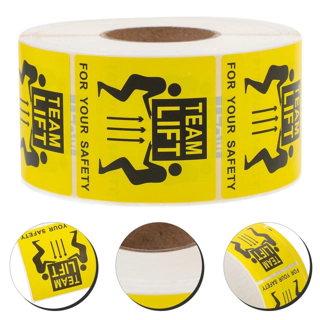 HEAVY WARNING LABEL Stickers Team Lift Labels Shipping & Handling ...
