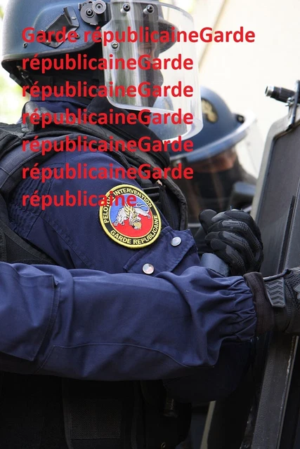 GARDE RÉPUBLICAINE GENDARMERIE BRI GIGN GIPN Paris veste casque CRS ...