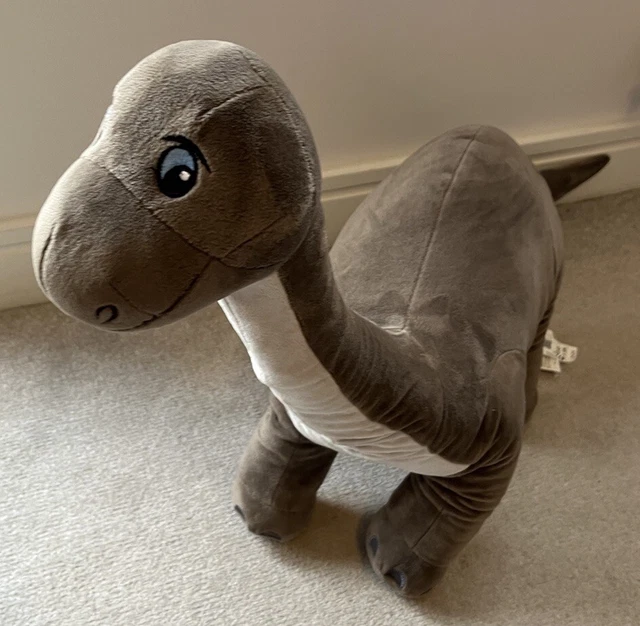 IKEA EXTRA LARGE Dinosaur Brontosaurus Jurassic Teddy Soft Plush Cuddly ...