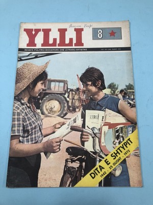 OLD ALBANIAN MAGAZINE YLLI Nr 8-1972 COMMUNIST PROPAGANDA-COMUNISM TIME ...