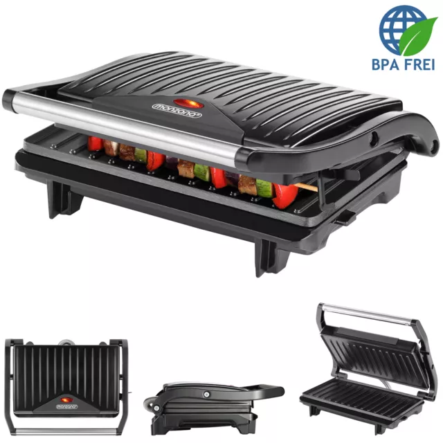 GRILL ÉLECTRIQUE MULTIFONCTION Grille-viande Paninis Sandwich 28x22x9cm ...