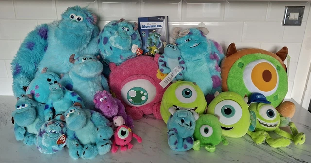 DISNEY PIXAR MONSTERS Inc Large Sully & Mike Wazowski Plush Soft Toys ...