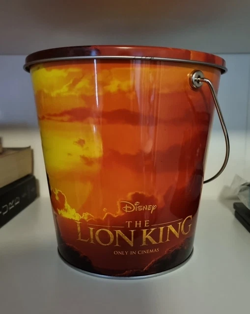 HOYTS CINEMA COLLECTABLE Popcorn Tin Bucket With Lid THE LION KING ...