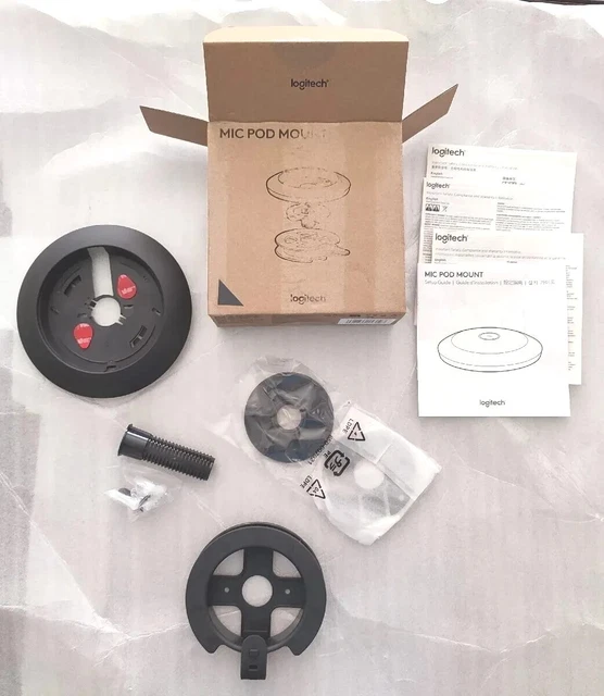 LOGITECH RALLY MIC Pod Microphone Desktop Mount Graphite 952-000002 EUR ...