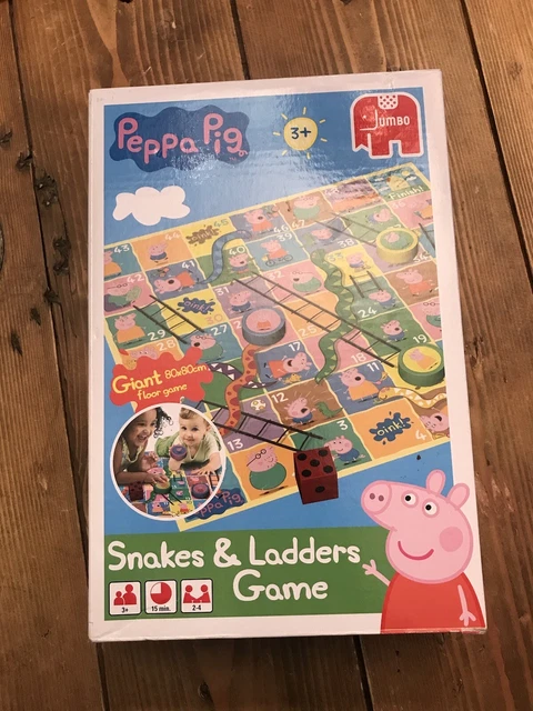 PEPPA PIG GIANT Snakes And Ladders Game, Peppa Pig, Snakes & Ladders, 3 ...