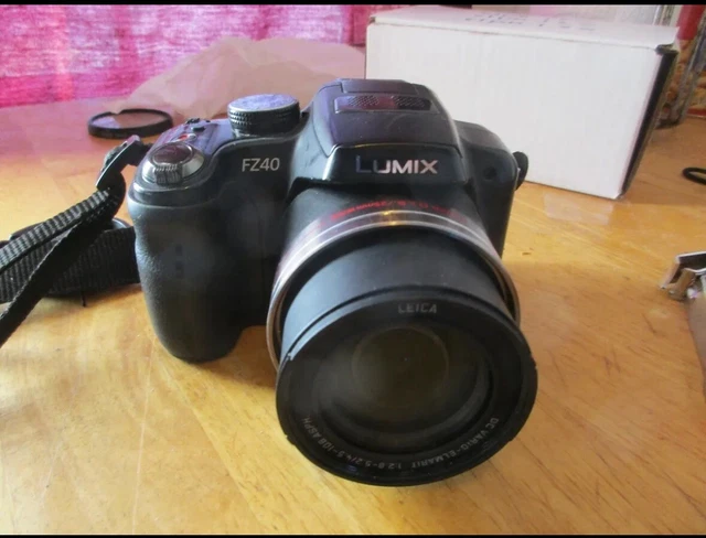 PANASONIC LUMIX DMC-FZ40 14MP Digital Camera 32gb SD Card Boxed Tested ...
