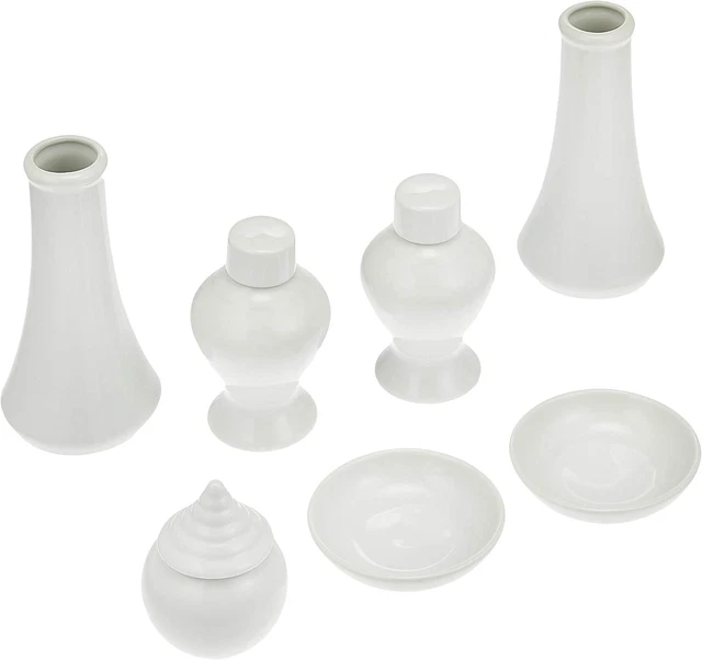 JAPANESE SHINTO SHRINE Kamidana Sacred items set bottle dish Large Made ...