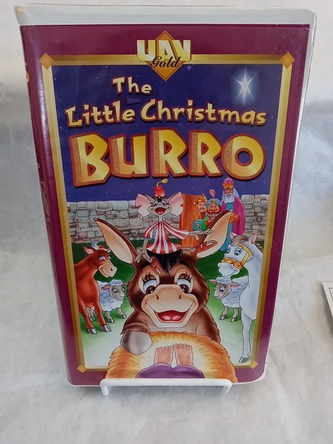 UAV THE LITTLE Christmas Burro clamshell VHS cartoon voice of Lorne ...