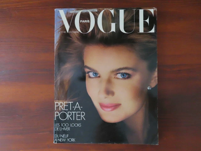VOGUE PARIS OCTOBER 1985 Paulina Porizkova Stephanie Seymour $89.99 ...