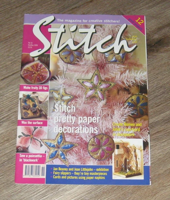 STITCH EMBROIDERY MAGAZINE #55 projects Poinsettia ROMEO JULIET ...