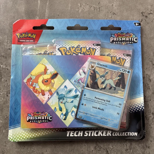 POKEMON SCARLET & Violet Prismatic Evolutions Tech Sticker Collection ...