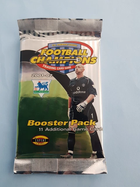 FOOTBALL CHAMPIONS CCG/TCG - 2001-02 Booster Pack Barthez Man Utd Pack ...