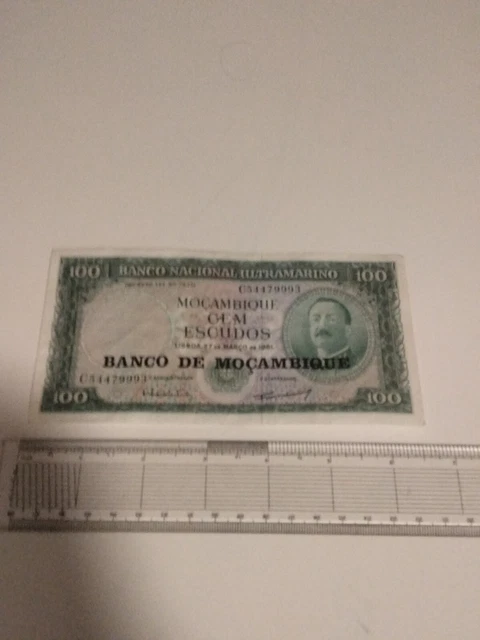 BANCO NATIONAL ULTRAMARINO 100 Escudos 1961 Mocambique Finy £1.49 - PicClick UK